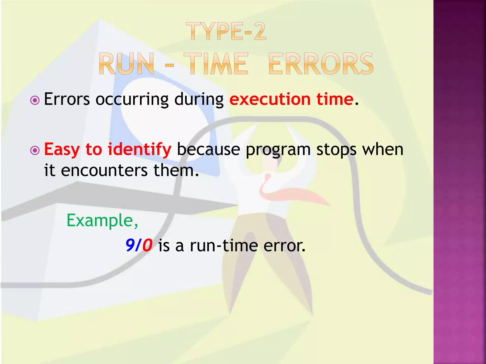 Types of errors | PPTX