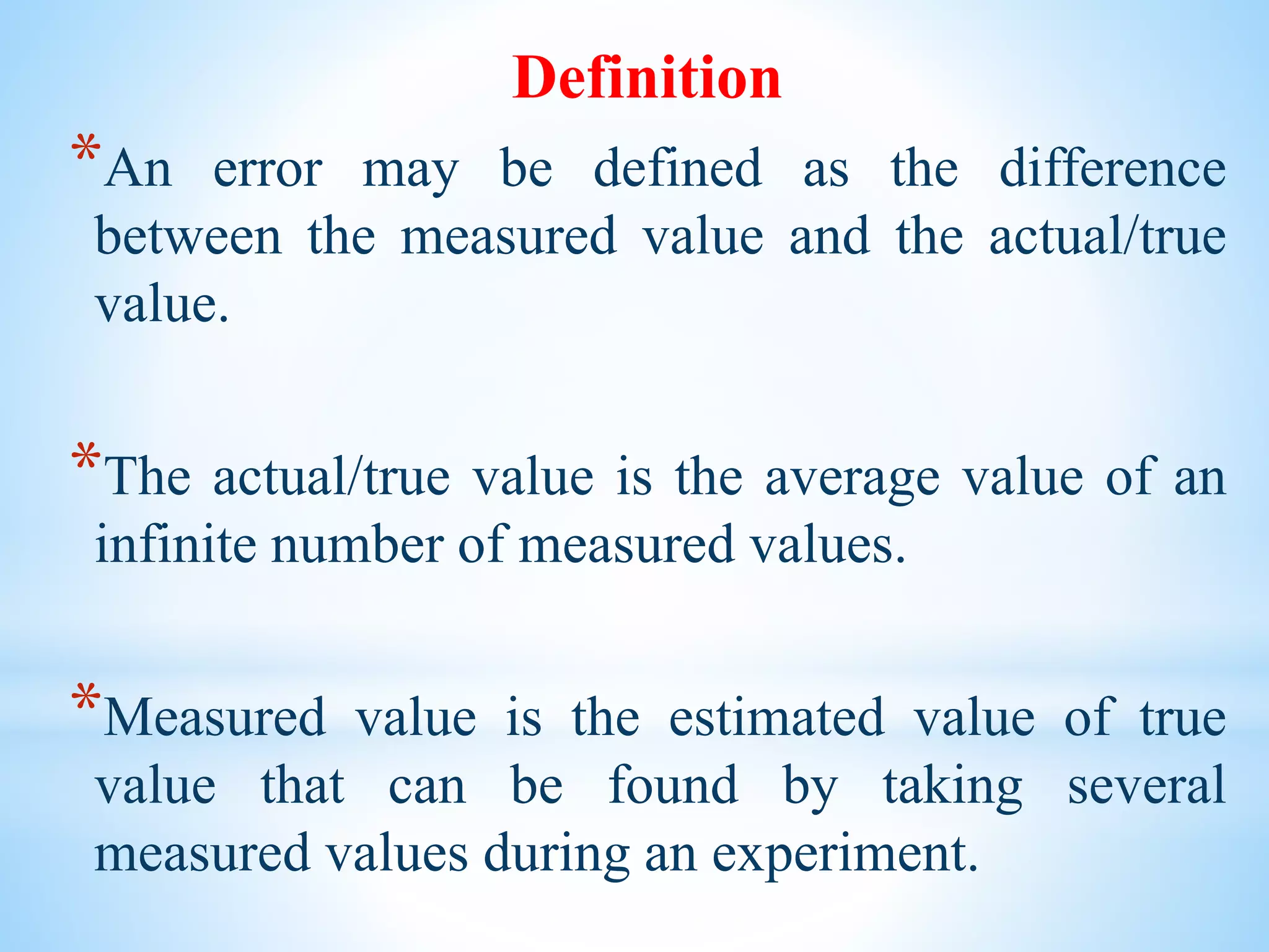 Types of errors | PPTX | Physics | Science