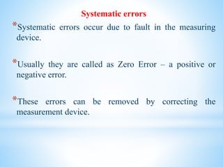 Types of errors | PPTX