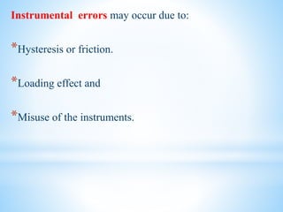 Types of errors | PPTX