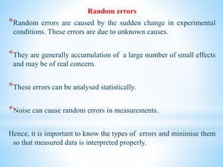 Types of errors | PPTX