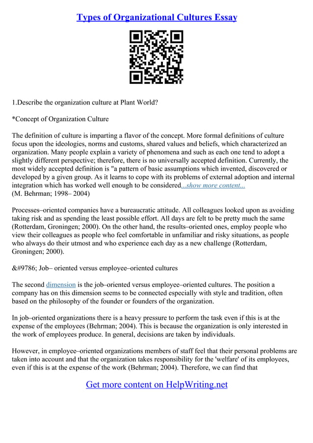 Types Of Essay Organization | PDF