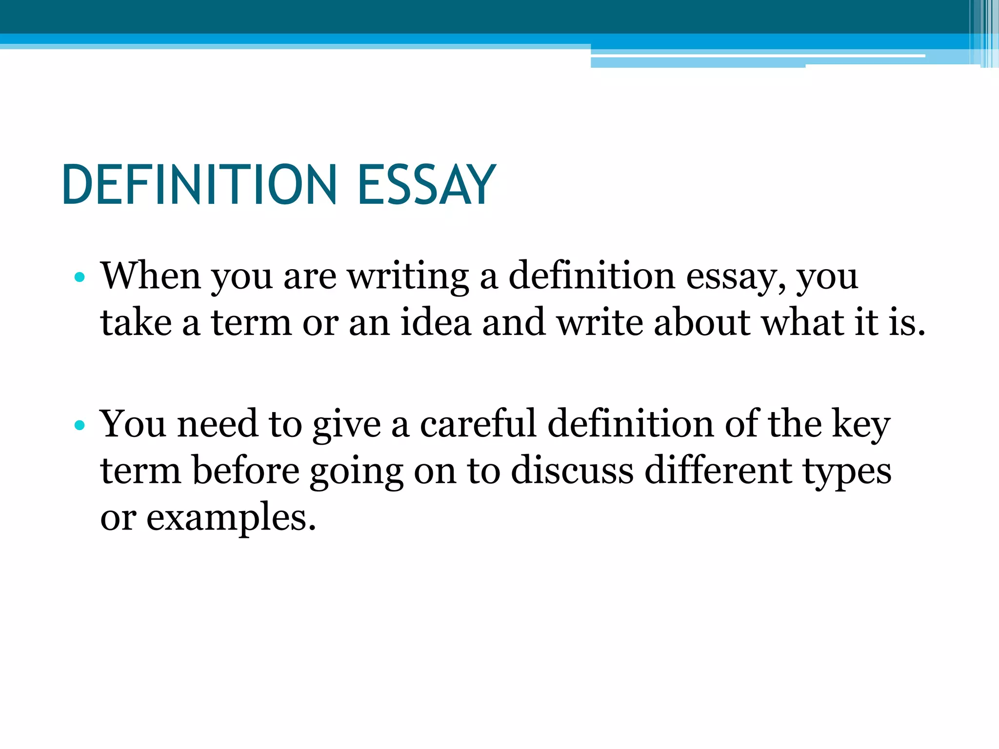 Types of essays | PPTX