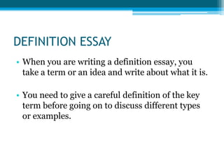 Types of essays | PPTX