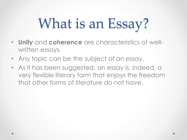 Types of essays | PPTX | Education