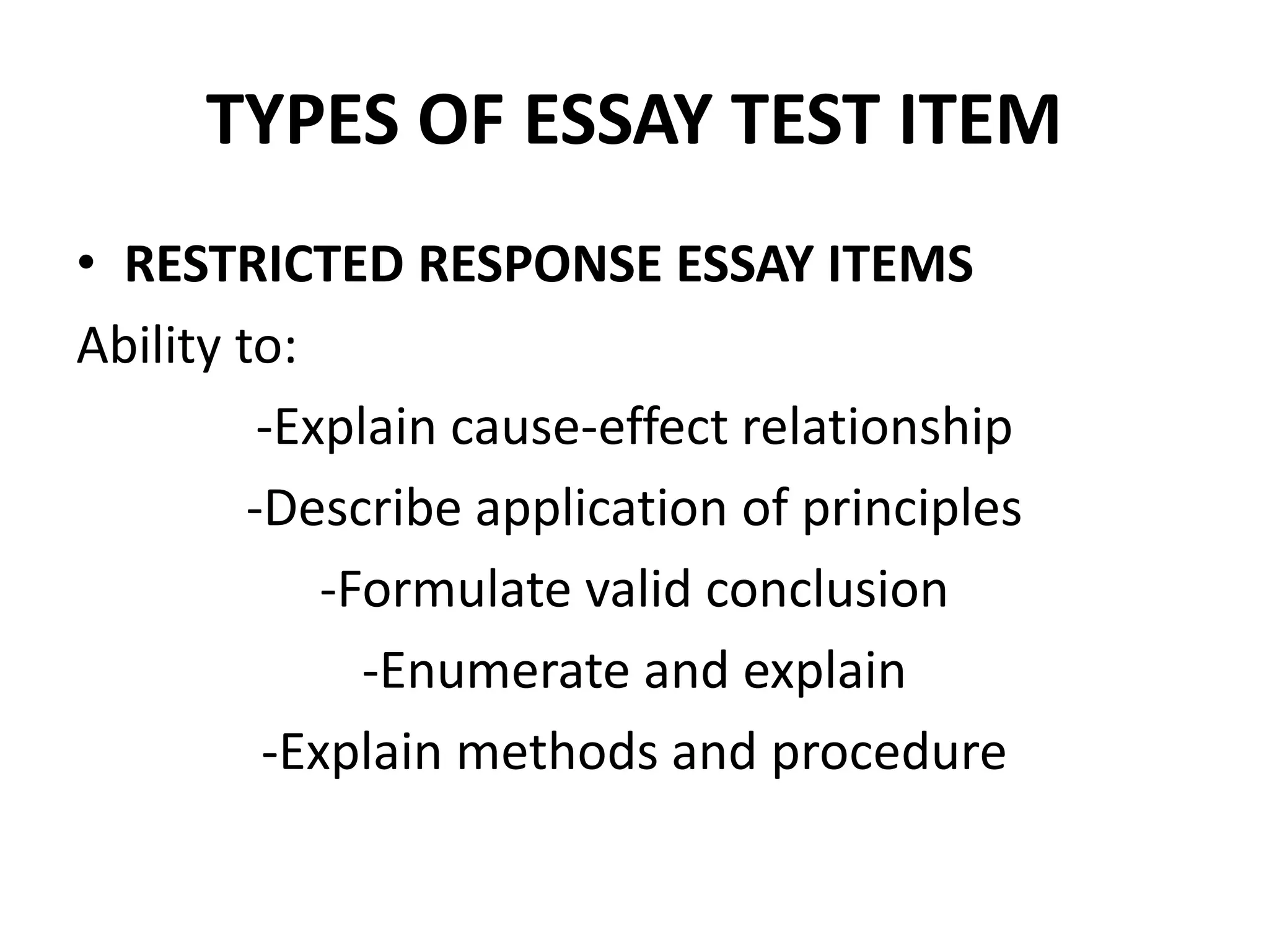 TYPES OF ESSAY THAT MEASURES COMPLEX LEARNING OUTCOMES ni lester.pptx