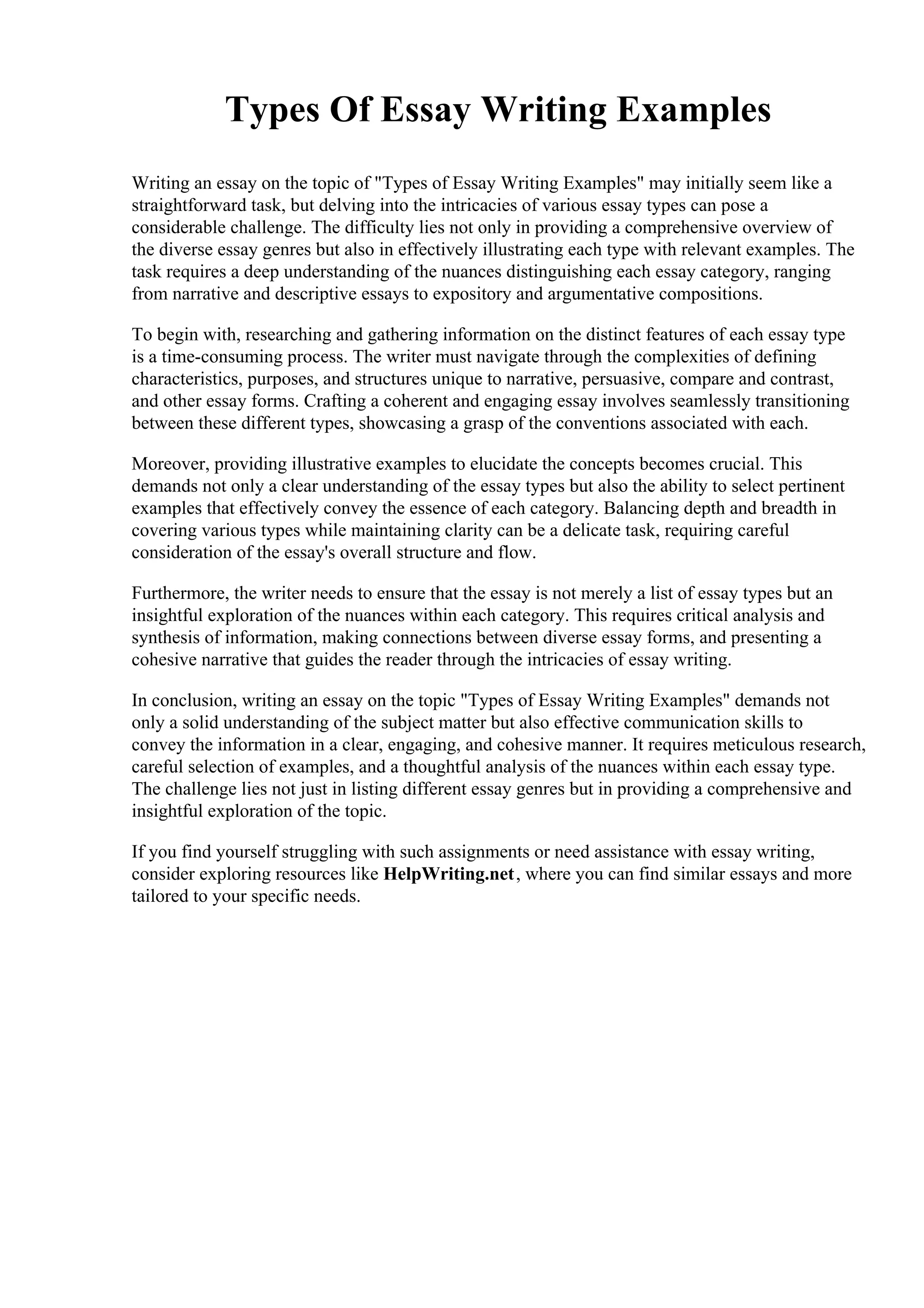 Types Of Essay Writing Examples.pdf