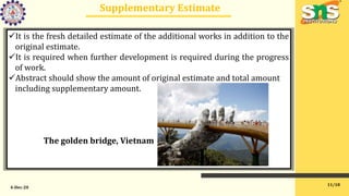 Types of estimate - Estimation, Costing and Valuation Engineering | PPTX