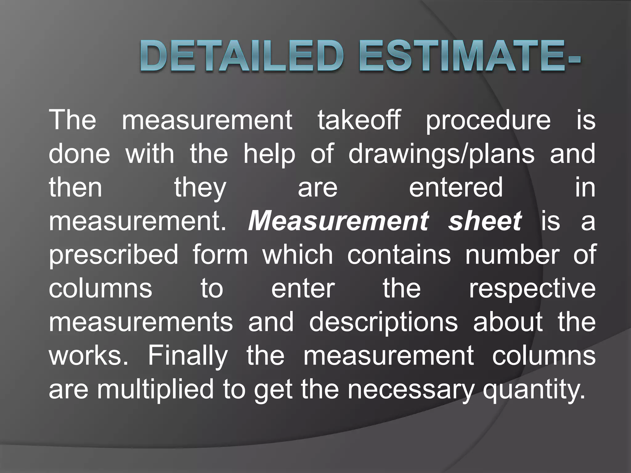 Types of estimate | PPTX