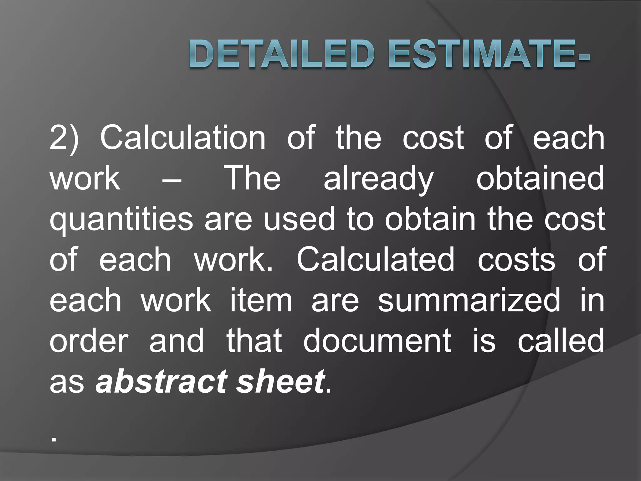 Types of estimate | PPTX