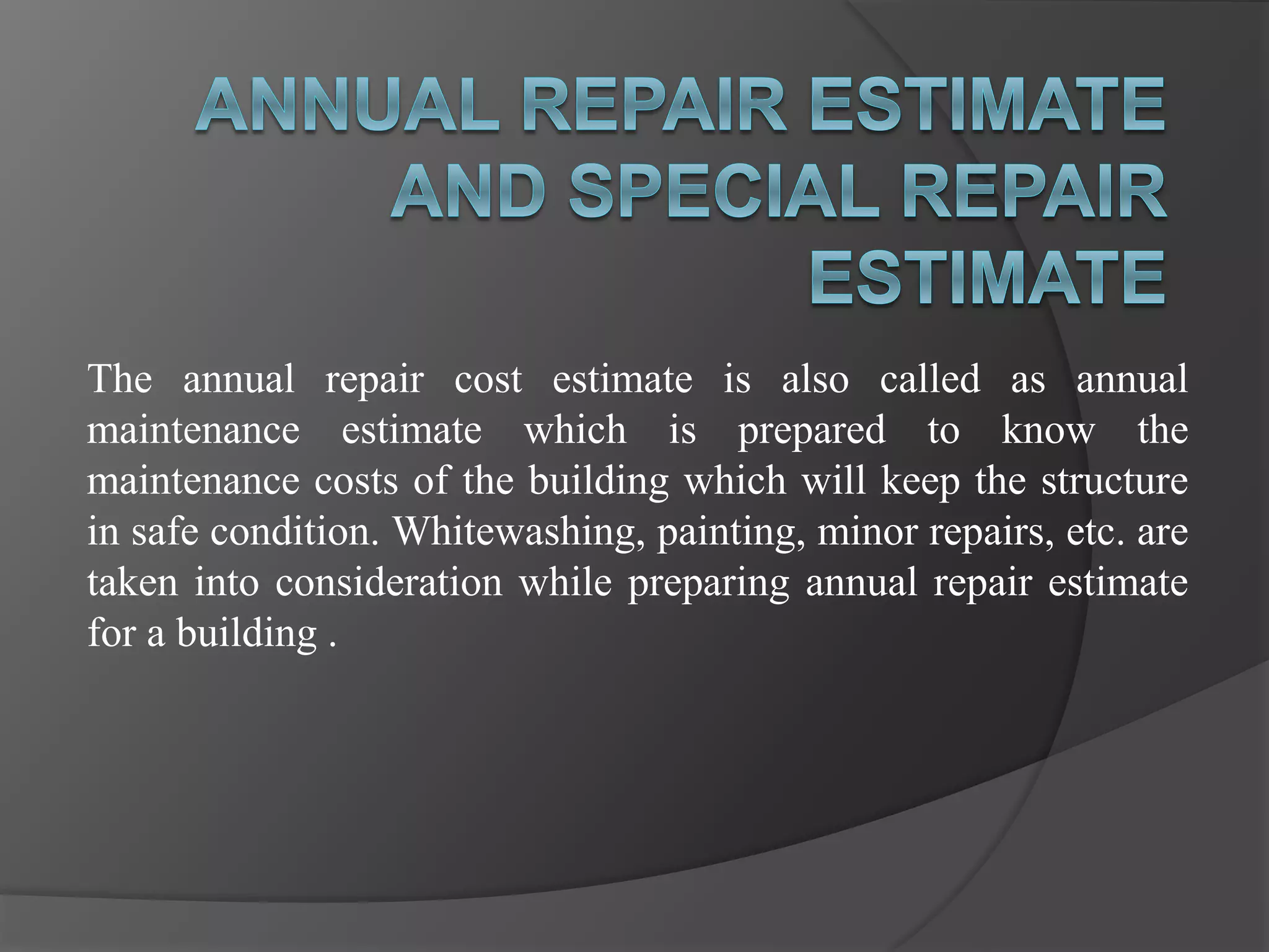 Types of estimate | PPTX