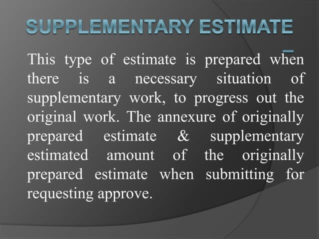 Types of estimate | PPTX | Civil Engineering Industry | Industries