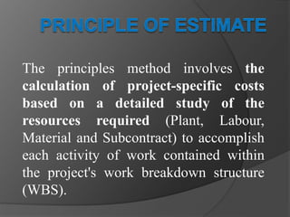 Types of estimate | PPTX