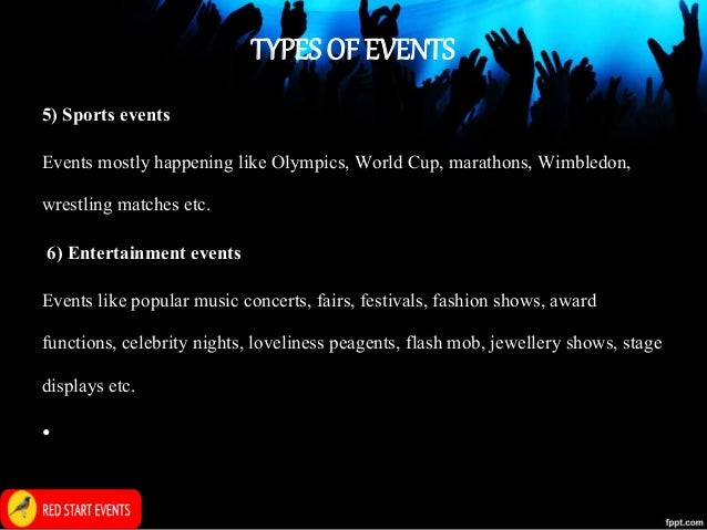 Types of events