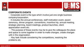 Types of events | PPT
