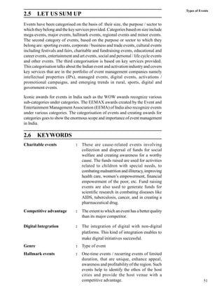 Types of events | PDF