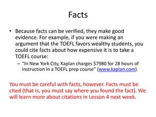 Types of Evidence | PPTX