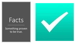 Types of evidence | PPTX | Science