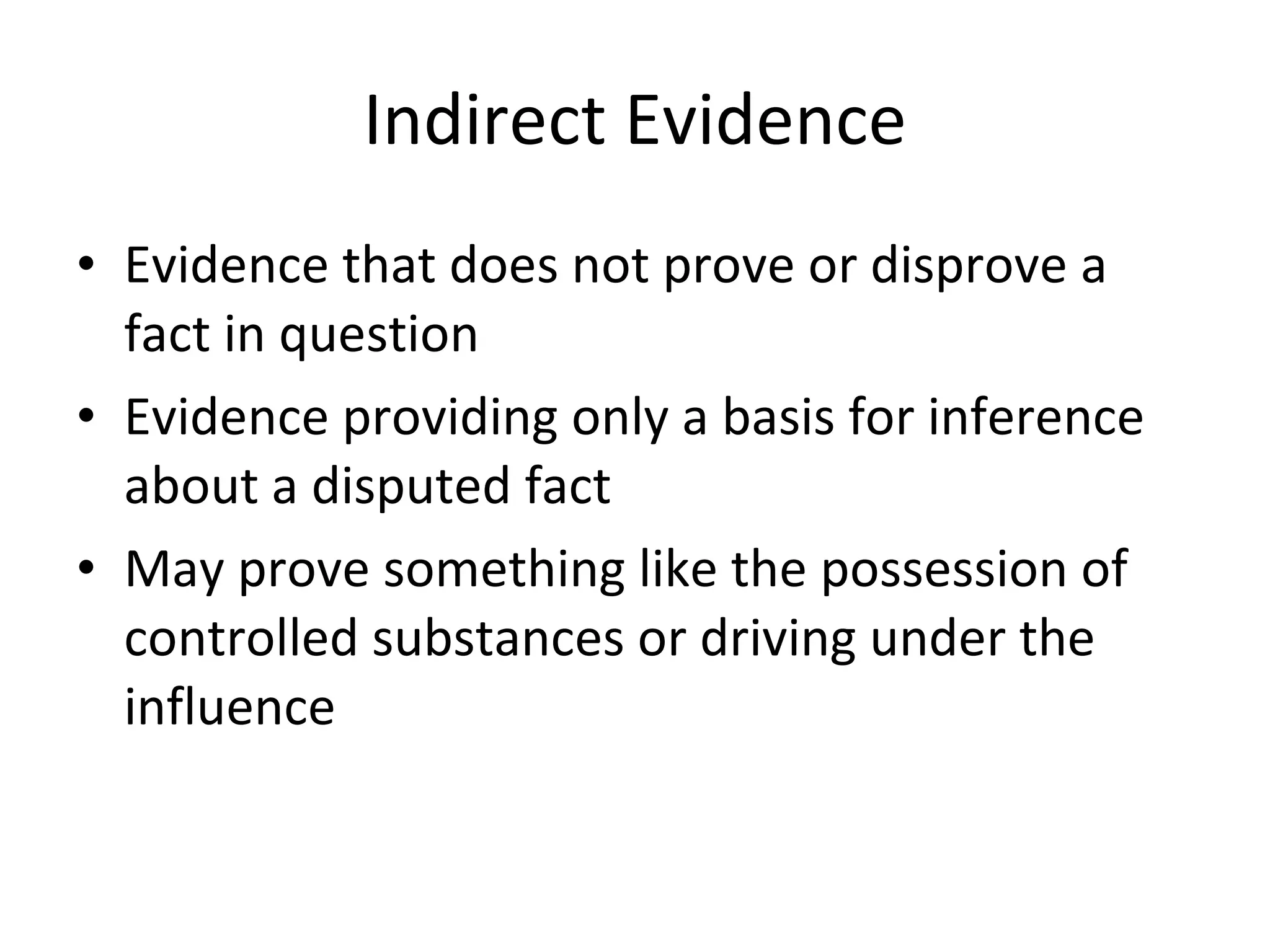 Types Of Evidence Presentation | PPT
