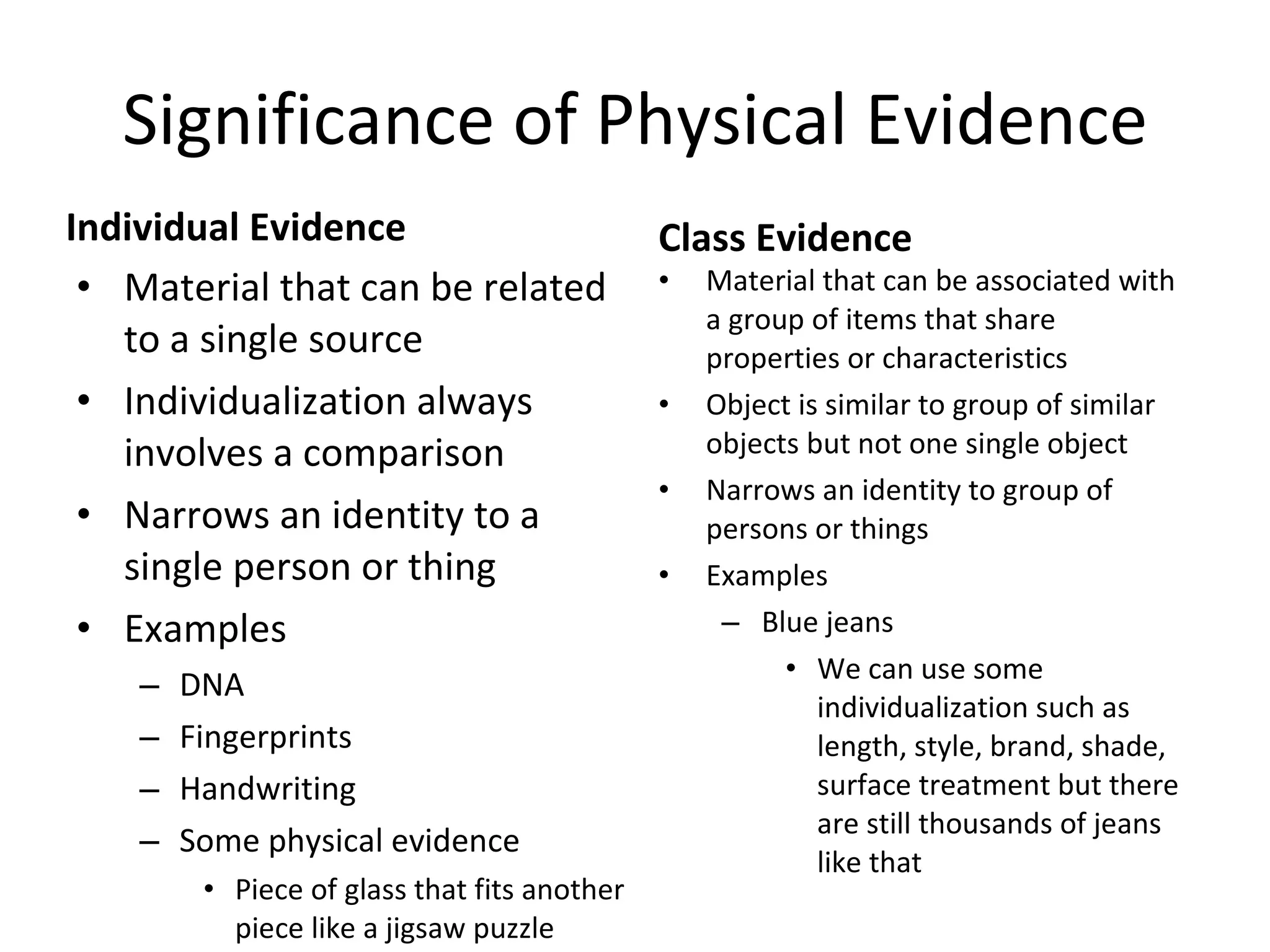 Types Of Evidence Presentation | PPT