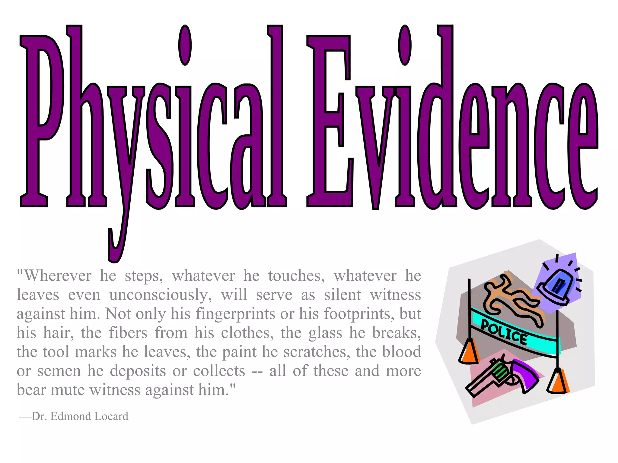 Types Of Evidence Presentation Ppt