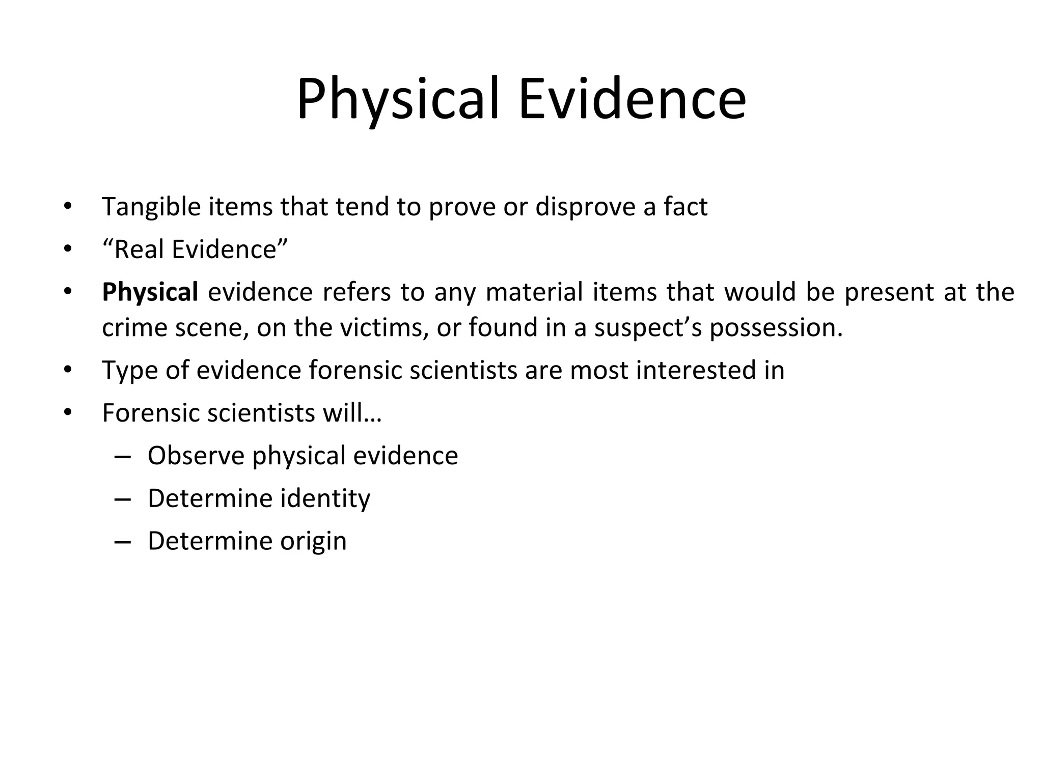 Types Of Evidence Presentation | PPT