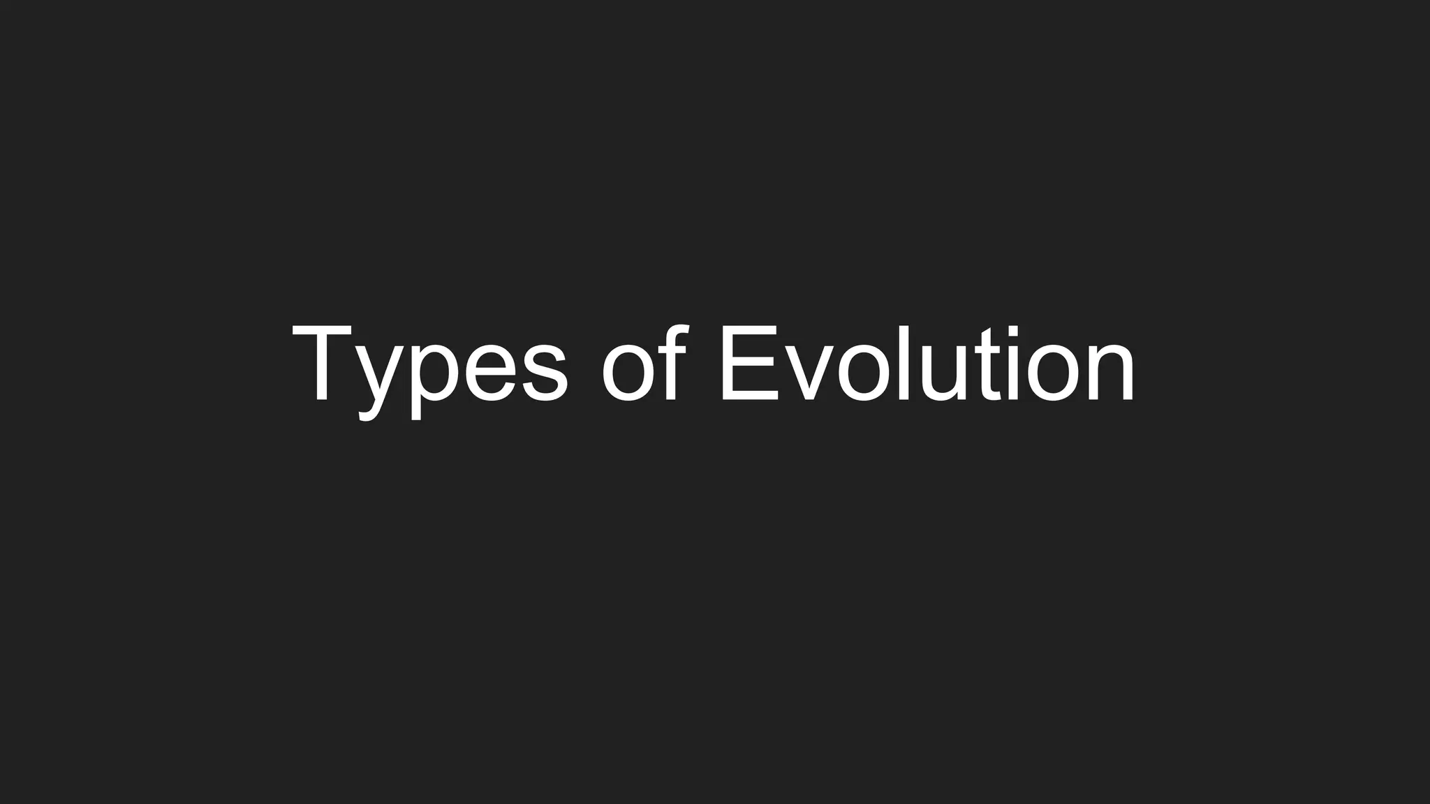 Types of Evolution Powerpoint for High School Biology | PPTX