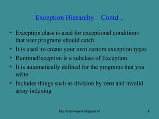 Types of exceptions | PPT