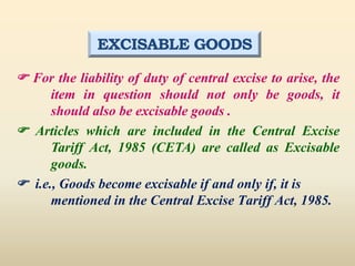 Types of excise duties | PPTX