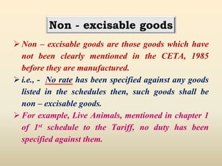 Types of excise duties | PPTX