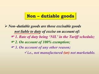 Types of excise duties | PPTX