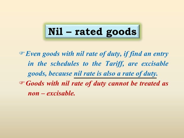 Types of excise duties | PPTX