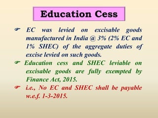 Types of excise duties | PPTX