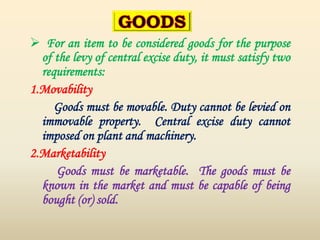 Types of excise duties | PPTX