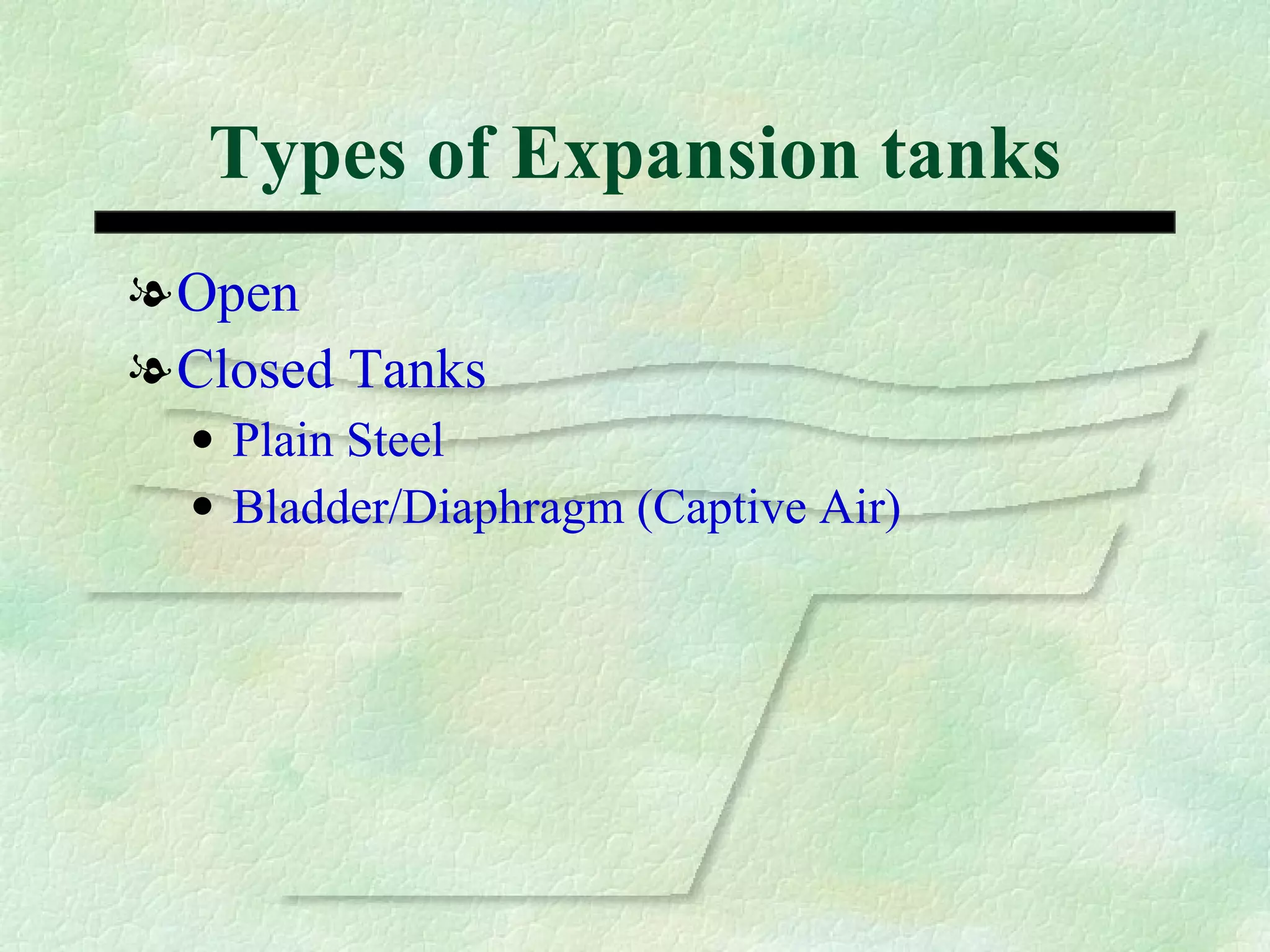 Types of Expansion Tanks | PPT