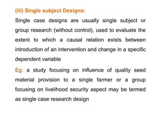 Types of experiment | PPTX