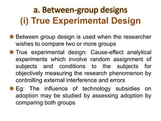 Types of experiment | PPTX