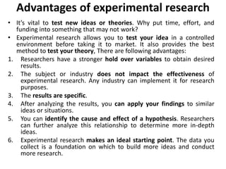 Types of experimental design | PPTX