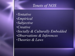 Types of experiments -NOS | PPT
