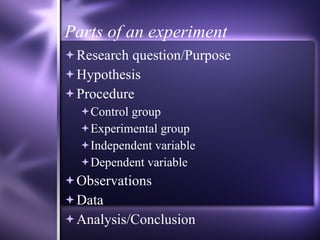 Types of experiments -NOS | PPT
