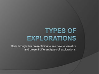 Types of Explorations | PPT