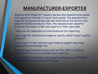 Types of Export Marketing | PPT