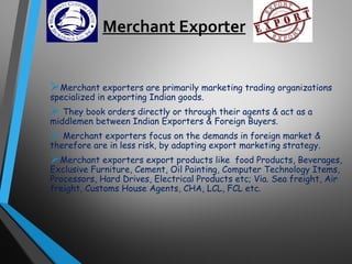 Types of Export Marketing | PPT