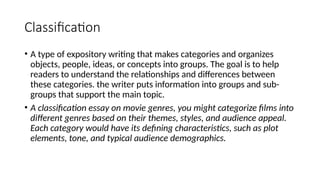types of expository writ nvhjgjhhhfffddf | PPT
