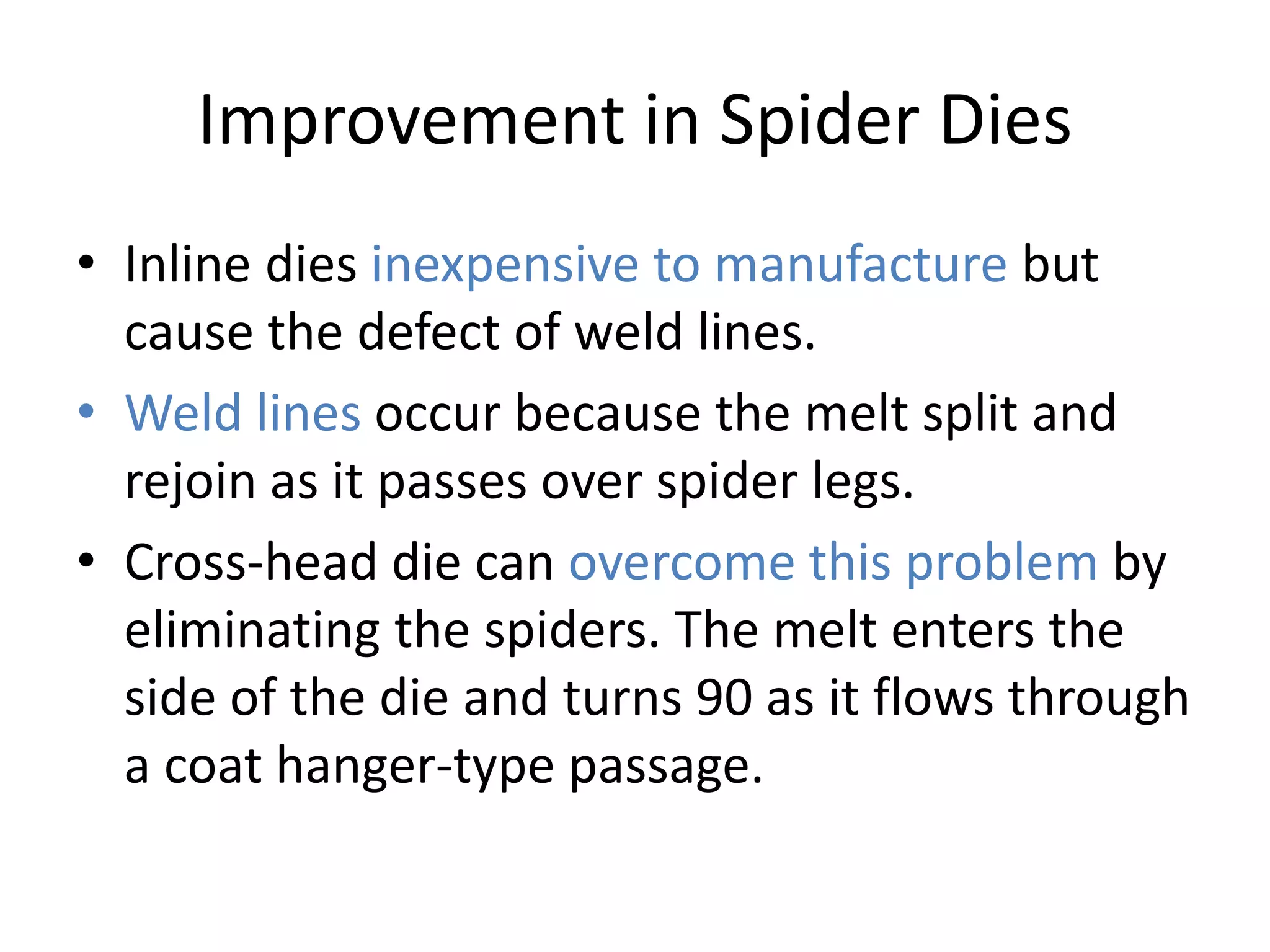 Types of extrusion dies | PPTX