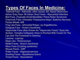 faces in medicine | PPTX