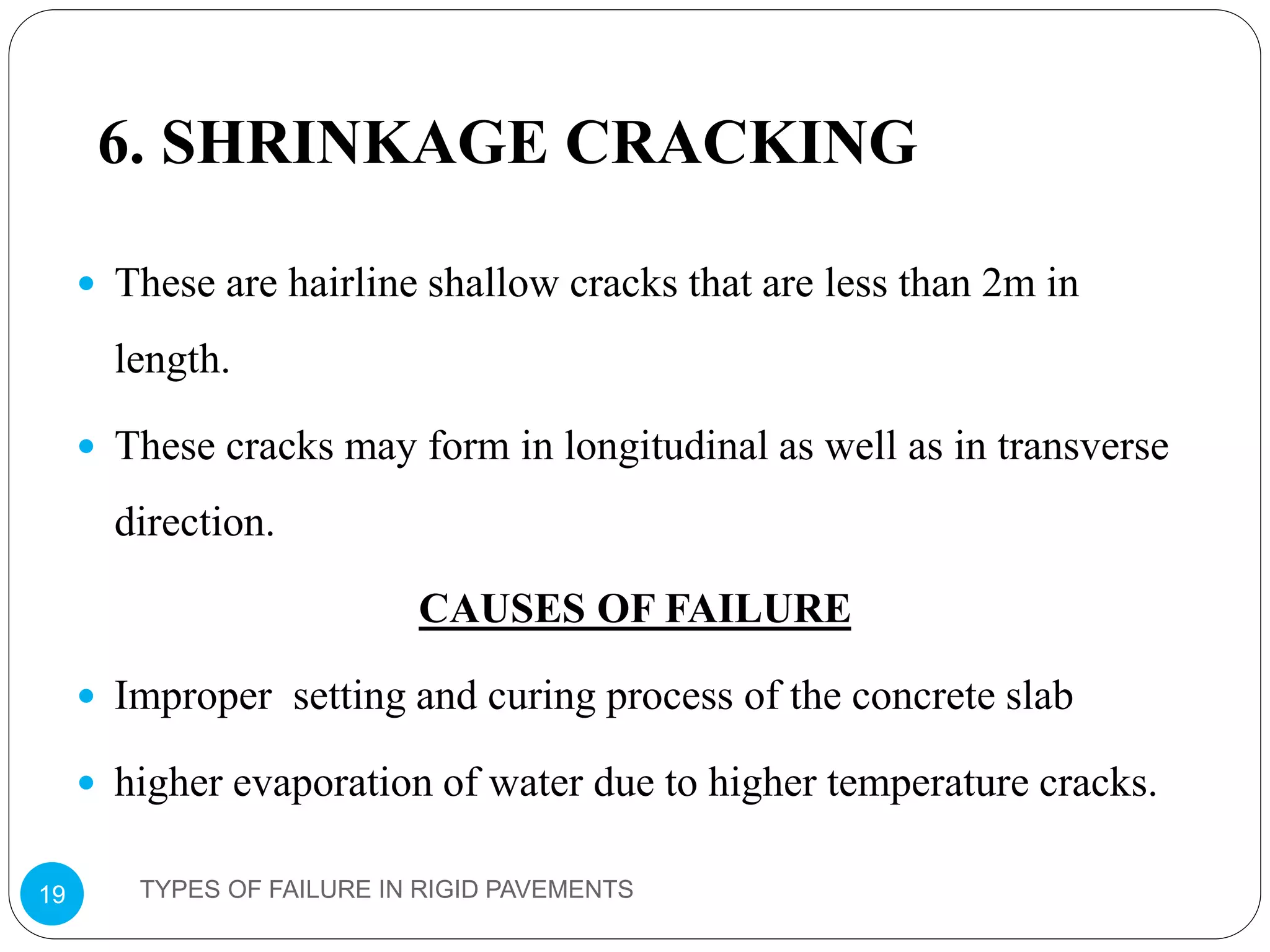 Types of failure in rigid pavements | PPTX