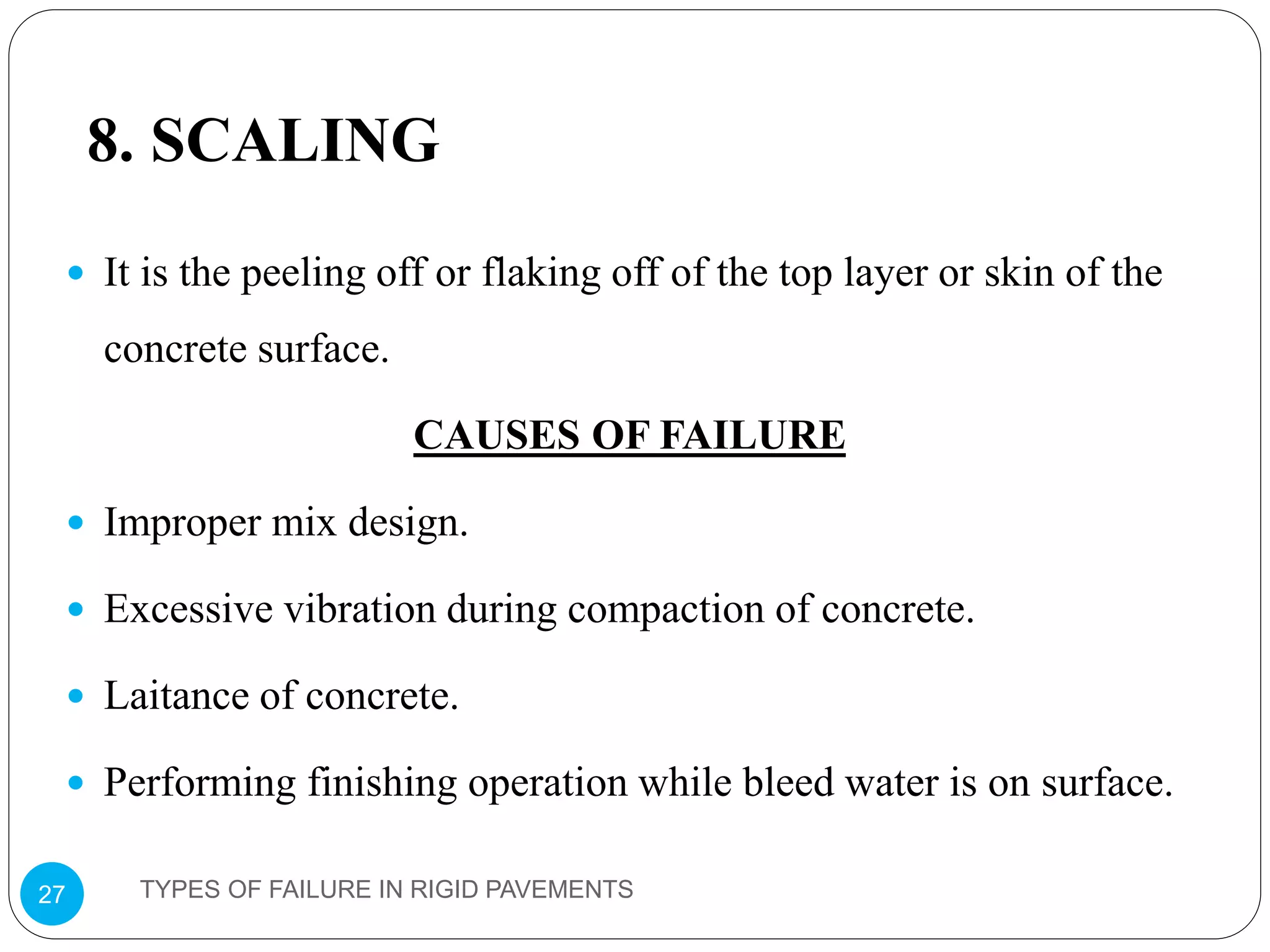 Types of failure in rigid pavements | PPTX