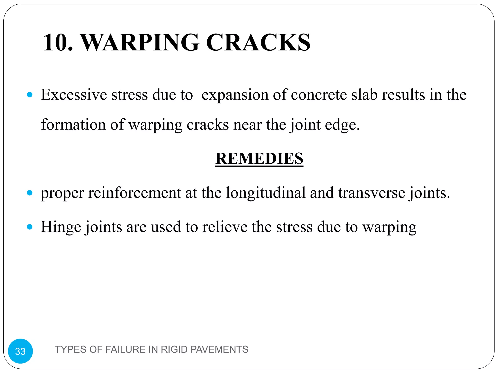 Types of failure in rigid pavements | PPTX