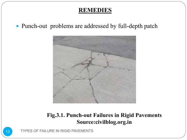 Types of failure in rigid pavements | PPTX